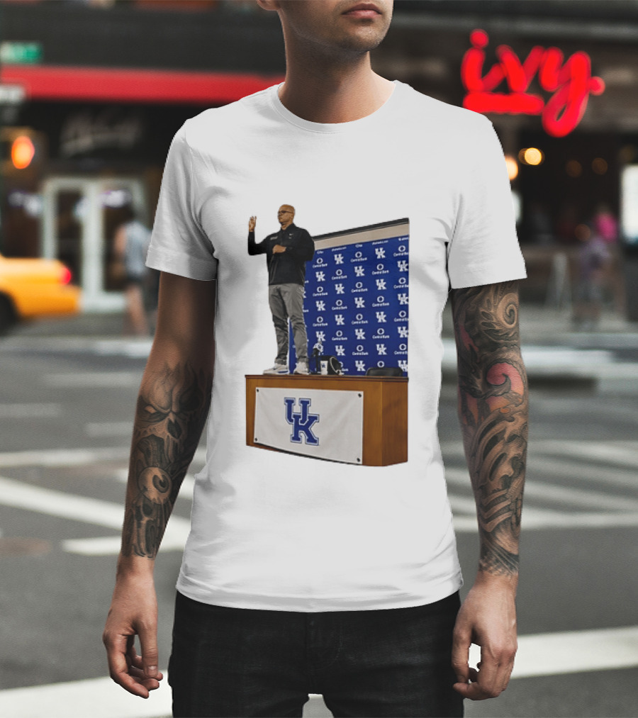 Mark Pope UK Wildcats Kentucky Basketball Coach Press Conference T-Shirt