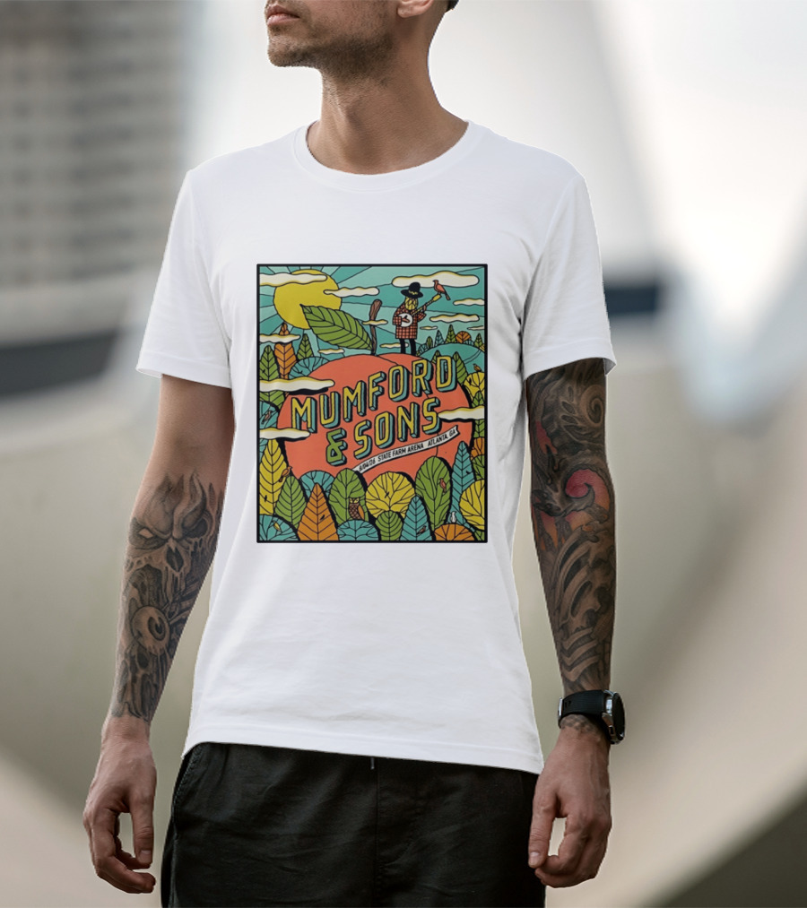 Mumford & Sons State Farm Arena Atlanta GA Concert 9/10/26 Sun Nature T-Shirt