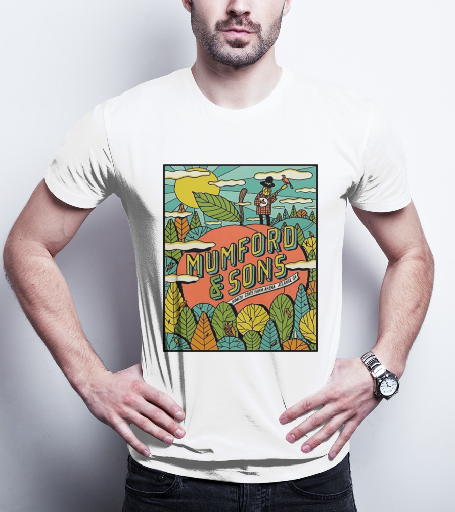 Mumford & Sons State Farm Arena Atlanta GA Concert 9/10/26 Sun Nature T-Shirt