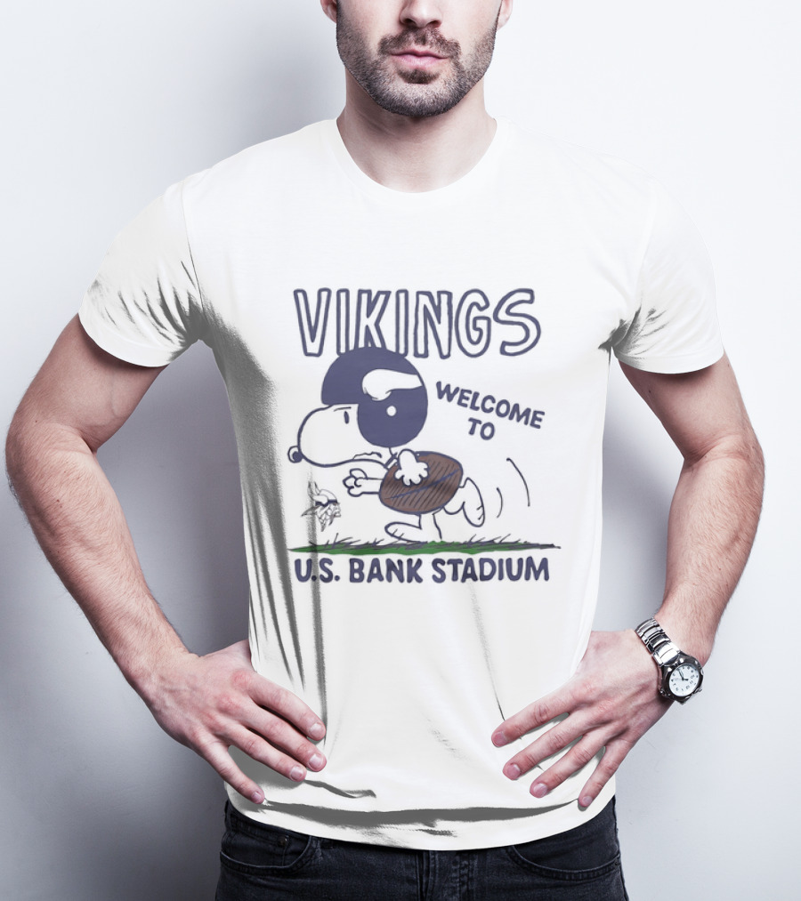 Snoopy Vikings Welcome To U.S. Bank Stadium T-Shirt
