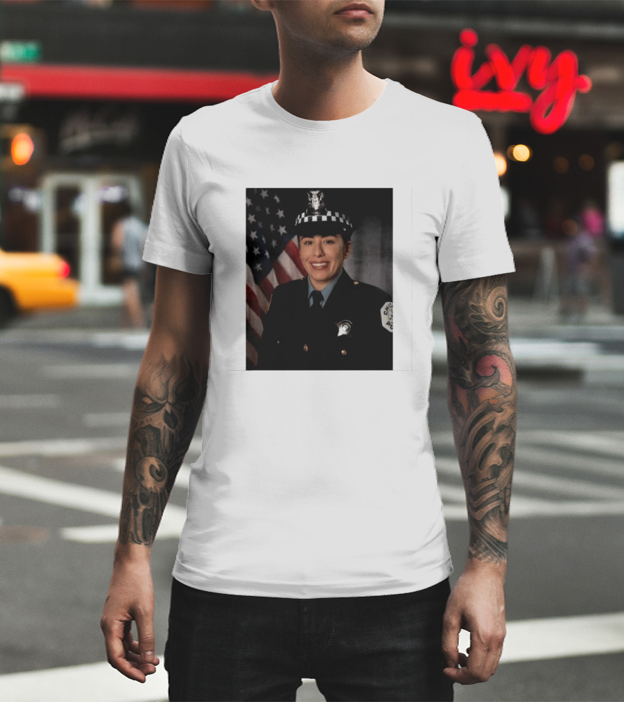 Never Forget Chicago Police Department Ella French Memorial Officer T-Shirt