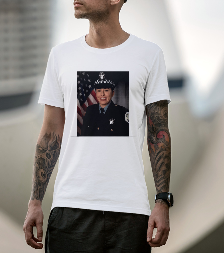 Never Forget Chicago Police Department Ella French Memorial Officer T-Shirt