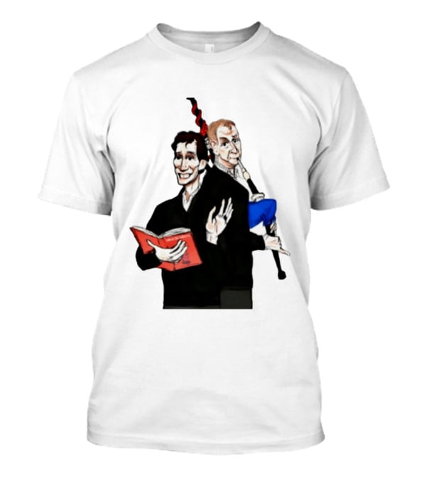 The Rest Is Politics Rory Stewart Red Book Talking Figure Cartoon T-Shirt