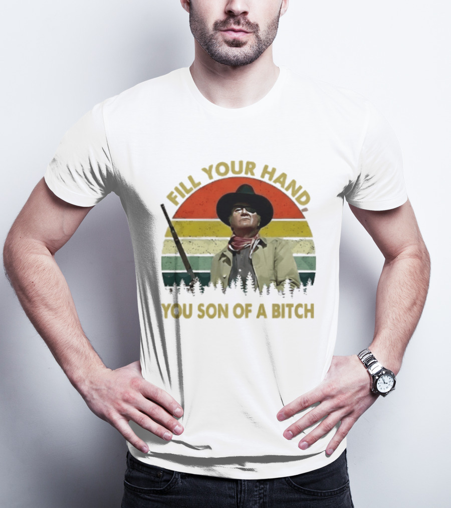John Wayne The Duke Fill Your Hand Vintage Western T-Shirt
