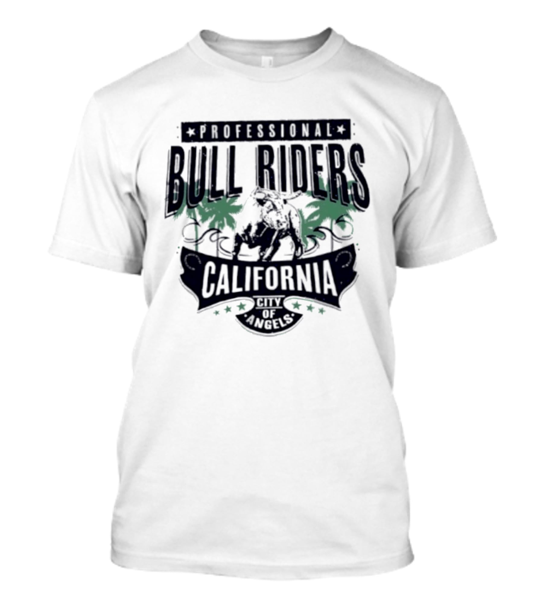 Professional Bull Riders California Ride The Nights Anaheim City Of Angels T-Shirt