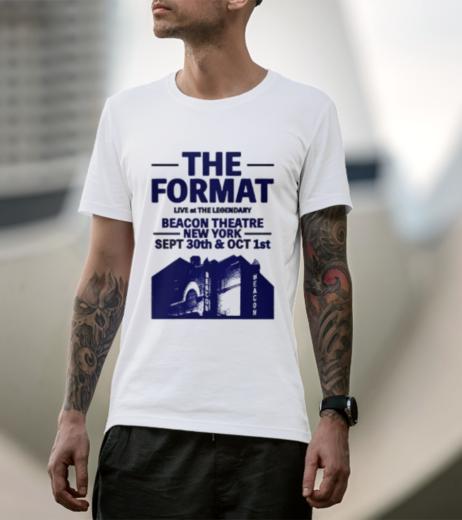 The Format Live At The Legendary Beacon Theatre New York Sept 30th & Oct 1st T-Shirt