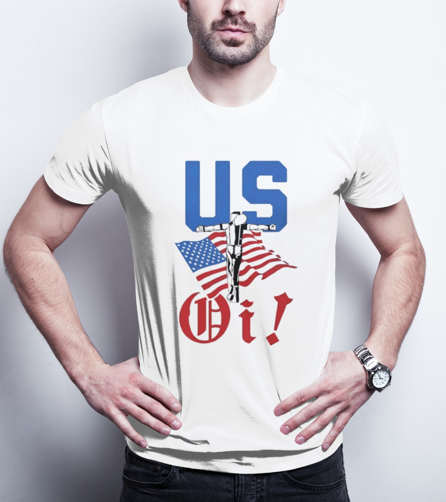 US Oi American Flag Punk Rock Skinhead Culture T-Shirt