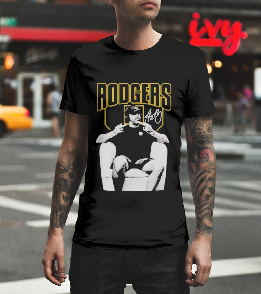 Rodgers Absolute Coward Double Middle Finger Pittsburgh Steelers T-Shirt