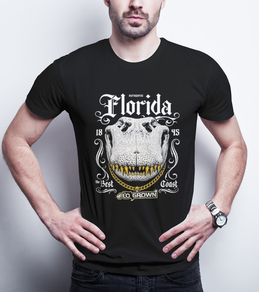 Authentic Florida 1845 Best Coast Flo Grown Alligator T-Shirt