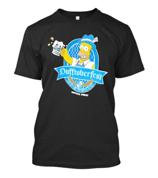 Simpsons Homer Dufftoberfest Universal Studios Unlimited Time Unlimited Regret T-Shirt