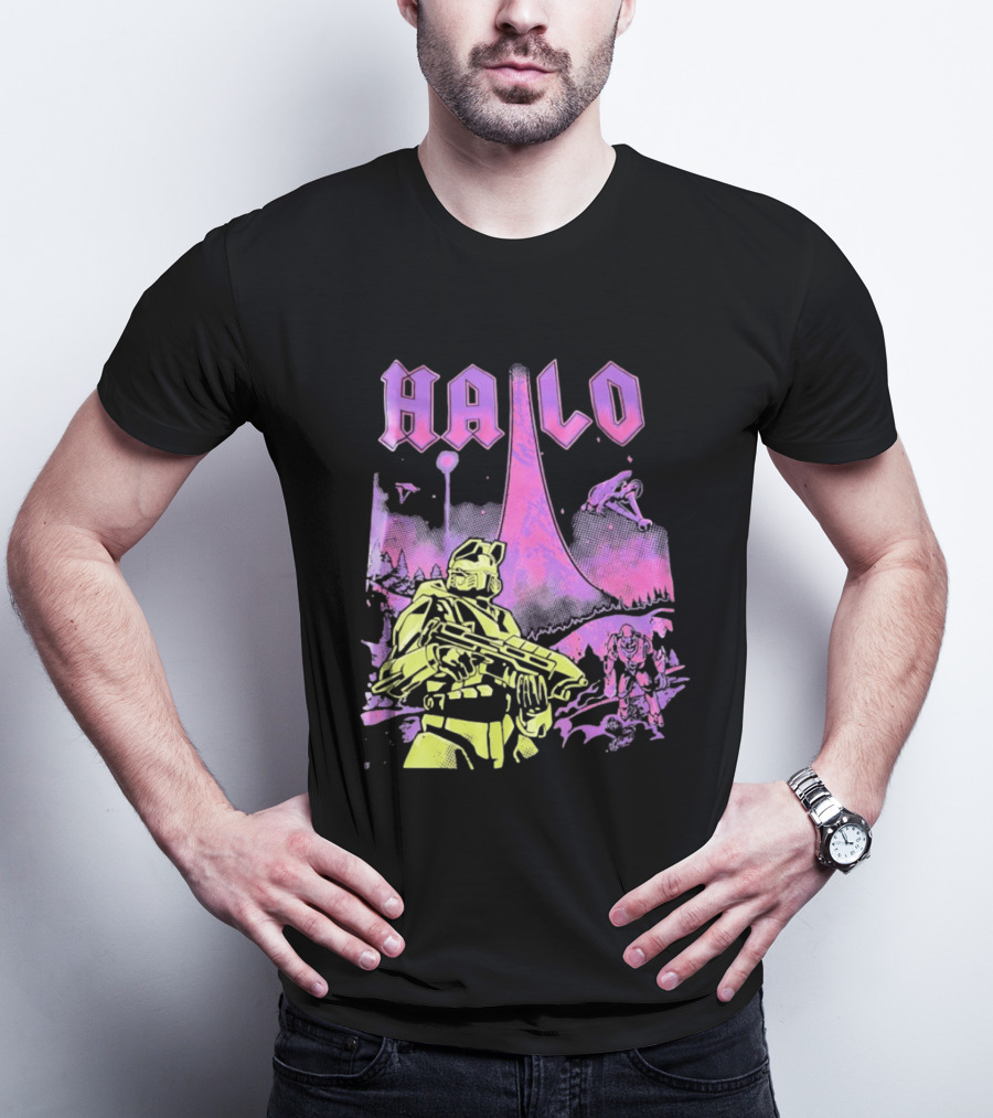 Halo Master Chief Retro Gaming Xbox T-Shirt