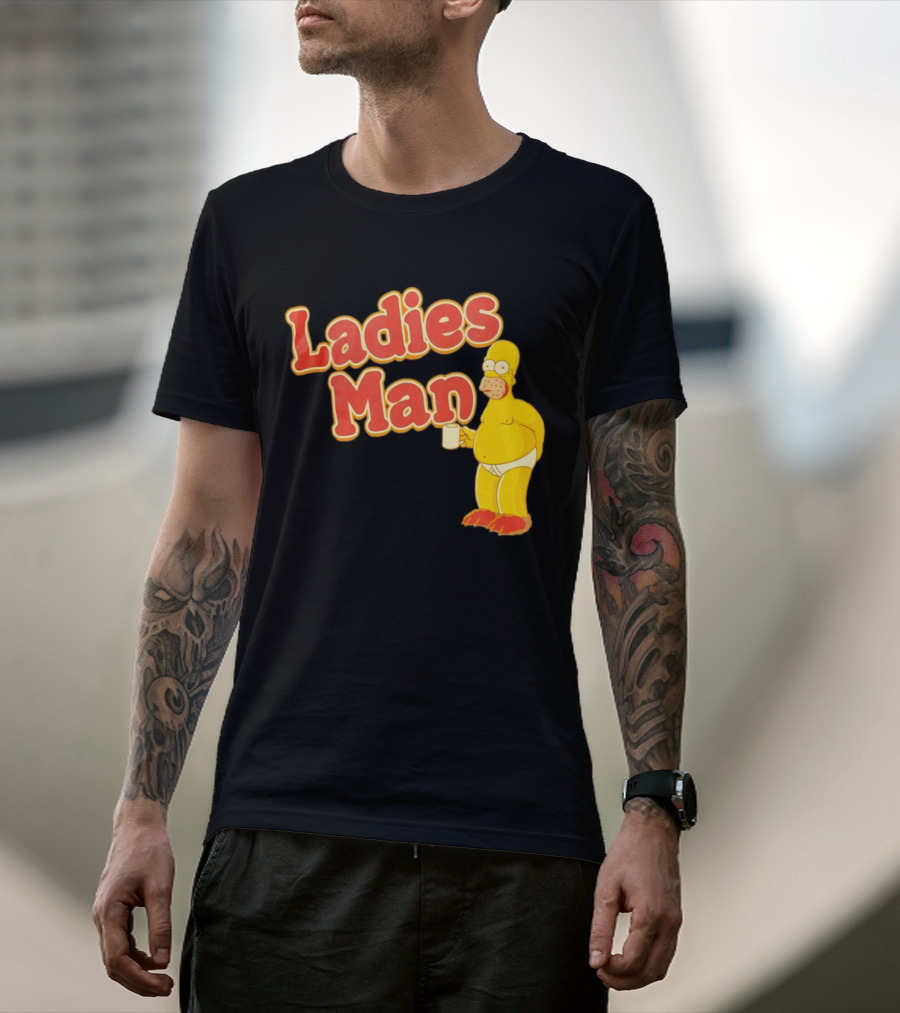 Ladies Man Homer Simpson The Simpsons Cartoon T-Shirt