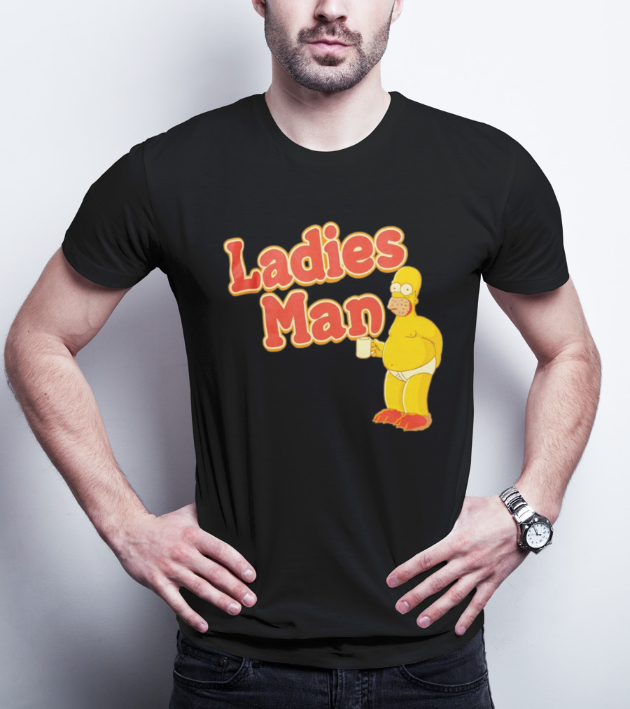Ladies Man Homer Simpson The Simpsons Cartoon T-Shirt