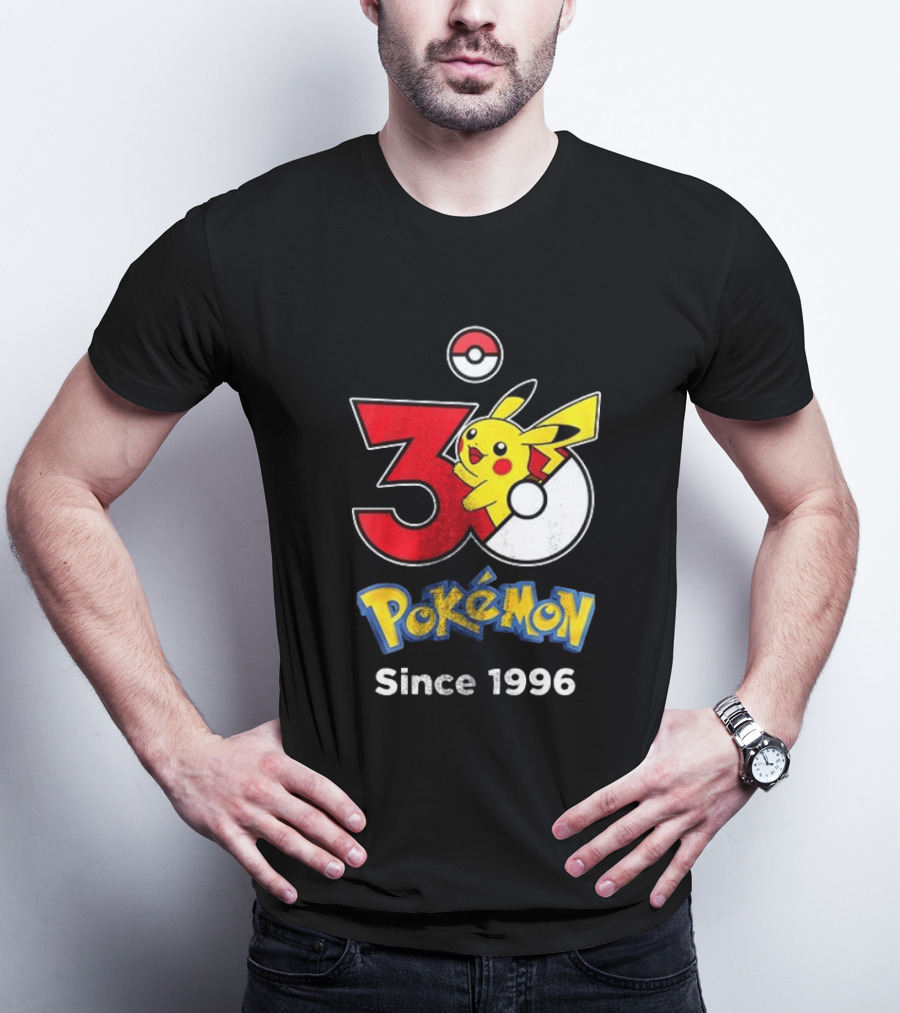 Tampa Bay Buccaneers X Pokemon 30th Anniversary Pikachu Since 1996 Celebration T-Shirt