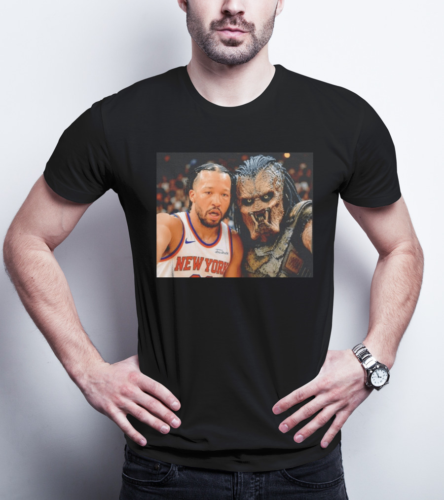 New York Knicks Jalen Brunson And Predator Basketball Encounter T-Shirt