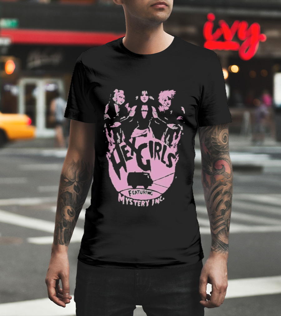 Hex Girls Featuring Mystery Inc Rock Band Collaboration T-Shirt