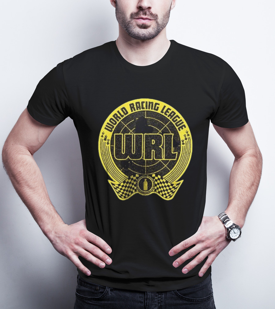 World Racing League WRL Racing Checkered T-Shirt