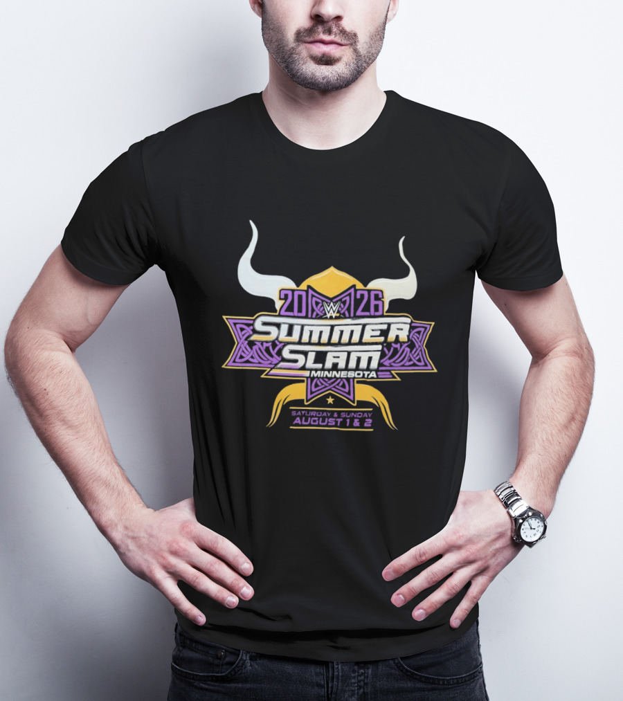 WWE SummerSlam 2026 Minnesota Saturday Sunday August 1 2 T-Shirt
