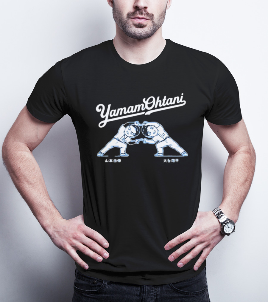Yamamoto Ohtani Dodgers MLB YamamOhtani Fusion Dance T-Shirt