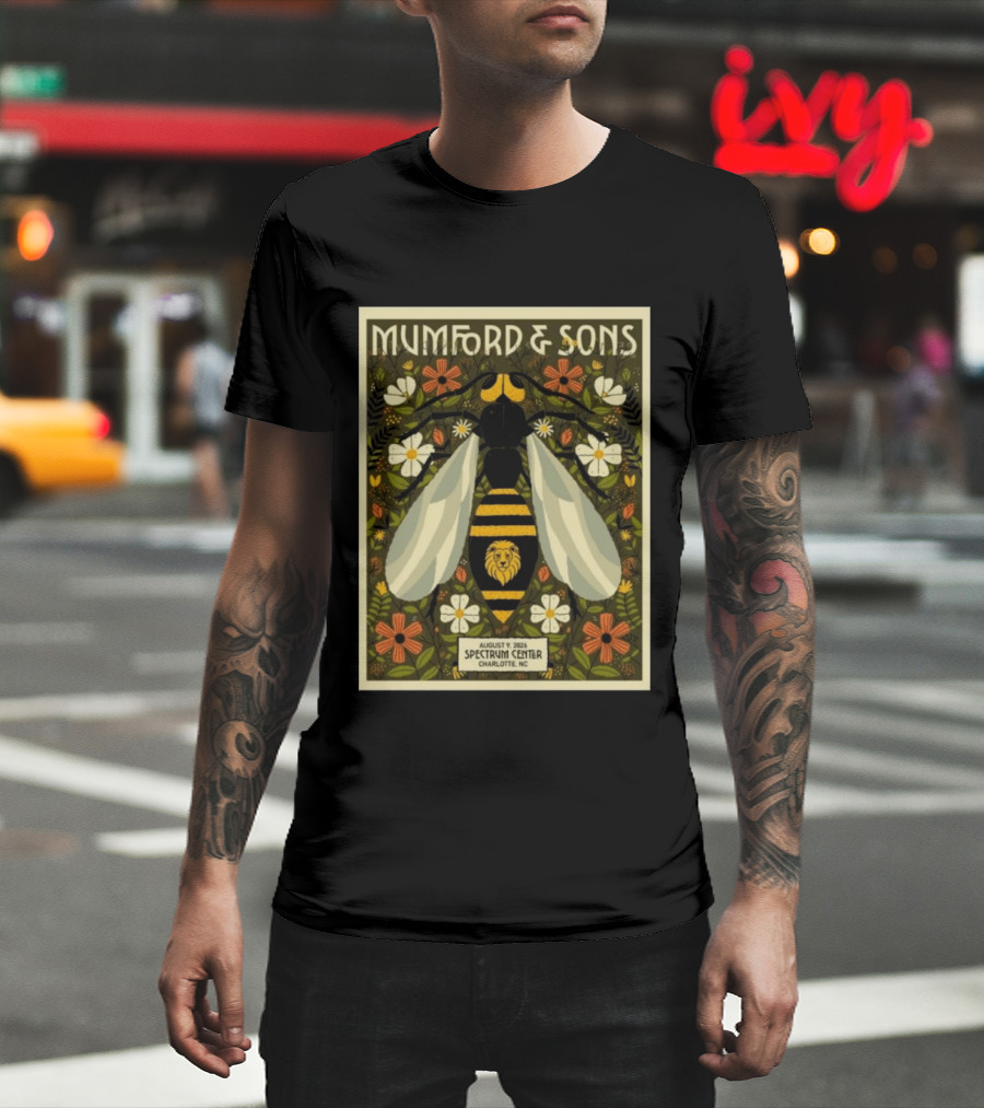 Mumford And Sons Event August 9 2026 Spectrum Center Charlotte NC T-Shirt