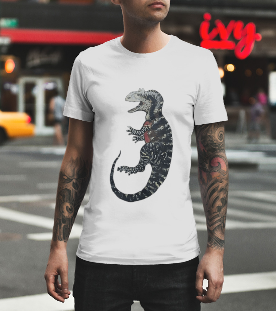 Allosaurus Dinosaur Prehistoric Paleontology Detailed Fossil T-Shirt