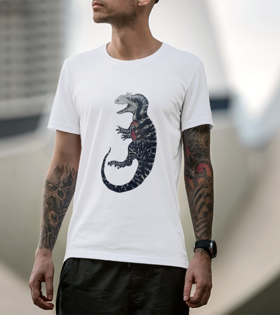 Allosaurus Dinosaur Prehistoric Paleontology Detailed Fossil T-Shirt