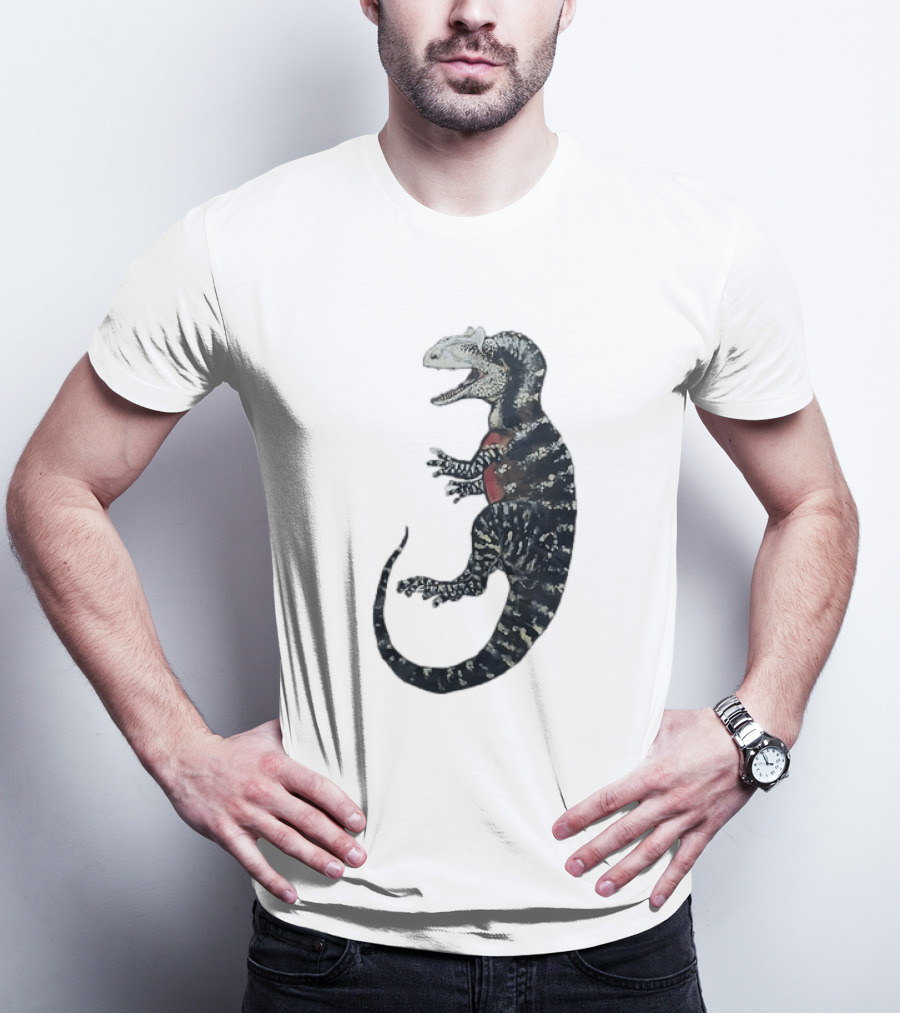 Allosaurus Dinosaur Prehistoric Paleontology Detailed Fossil T-Shirt