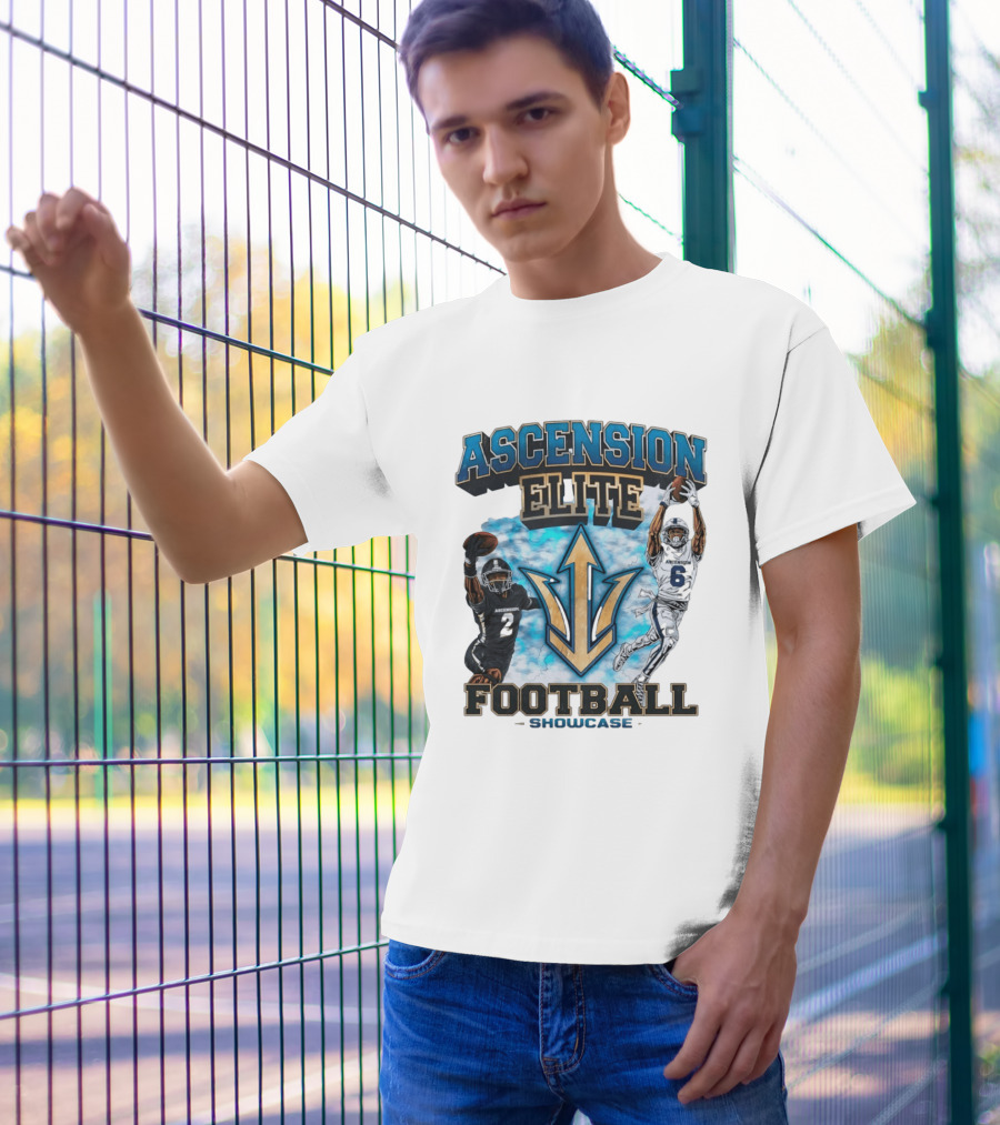 Ascension Elite Football Players 2 And 6 Showcase Sky Clouds T-Shirt