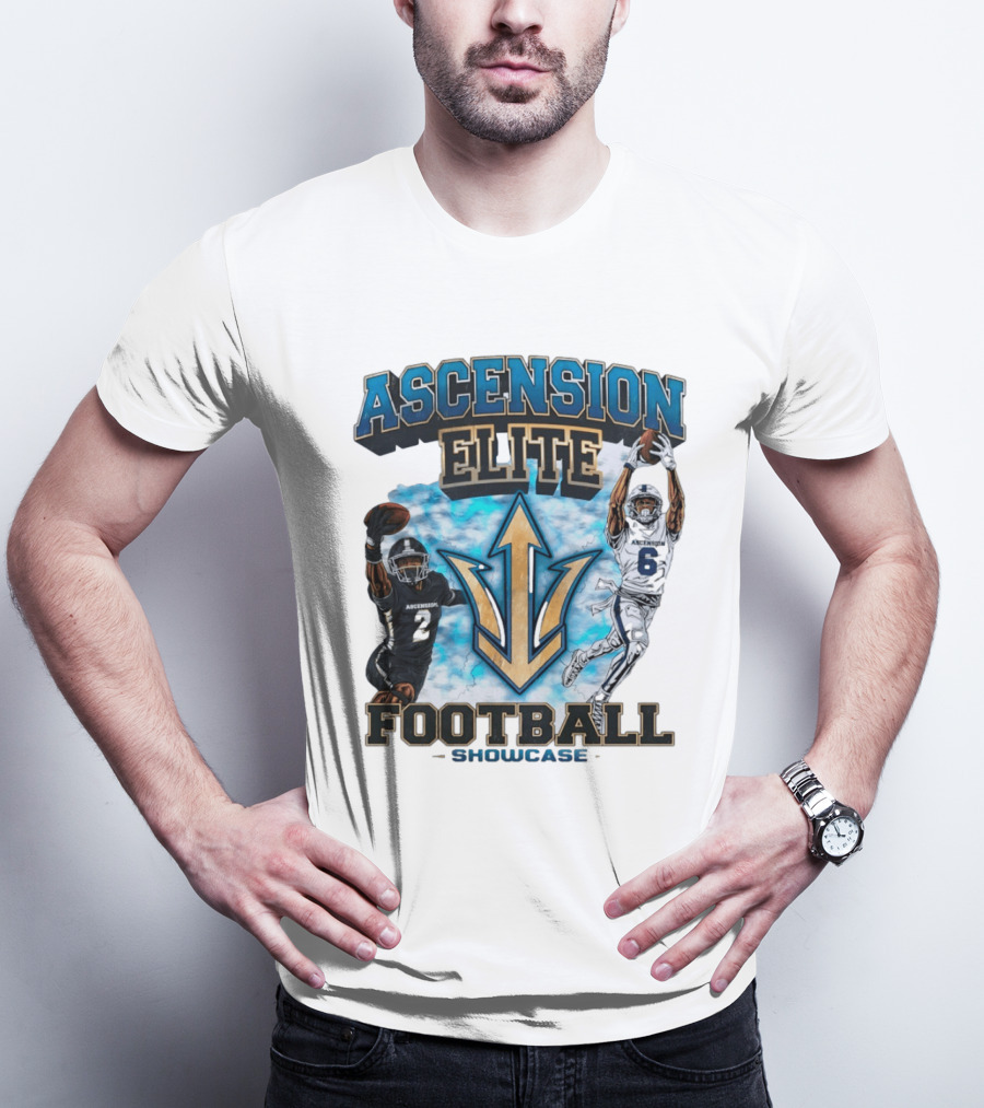 Ascension Elite Football Players 2 And 6 Showcase Sky Clouds T-Shirt
