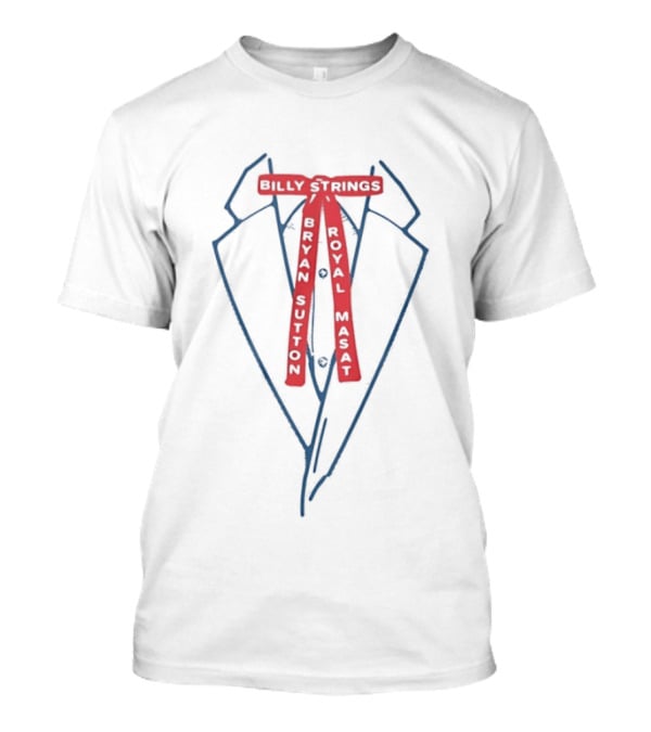 Billy Strings Bryan Sutton Royal Masat Red Tie Tuxedo T-Shirt