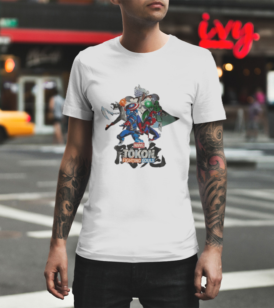 Marvel Captain America Tokon Fighting Souls T-Shirt