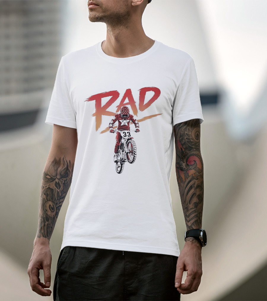Rad 33 Motocross Rider Dirt Bike Motorcycle Adventure T-Shirt