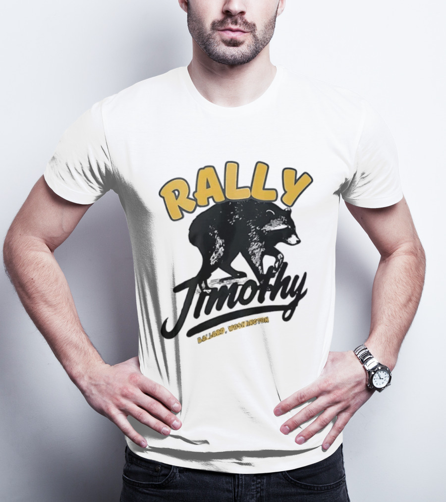 Rally Timothy Ballard Washington Black Raccoon T-Shirt