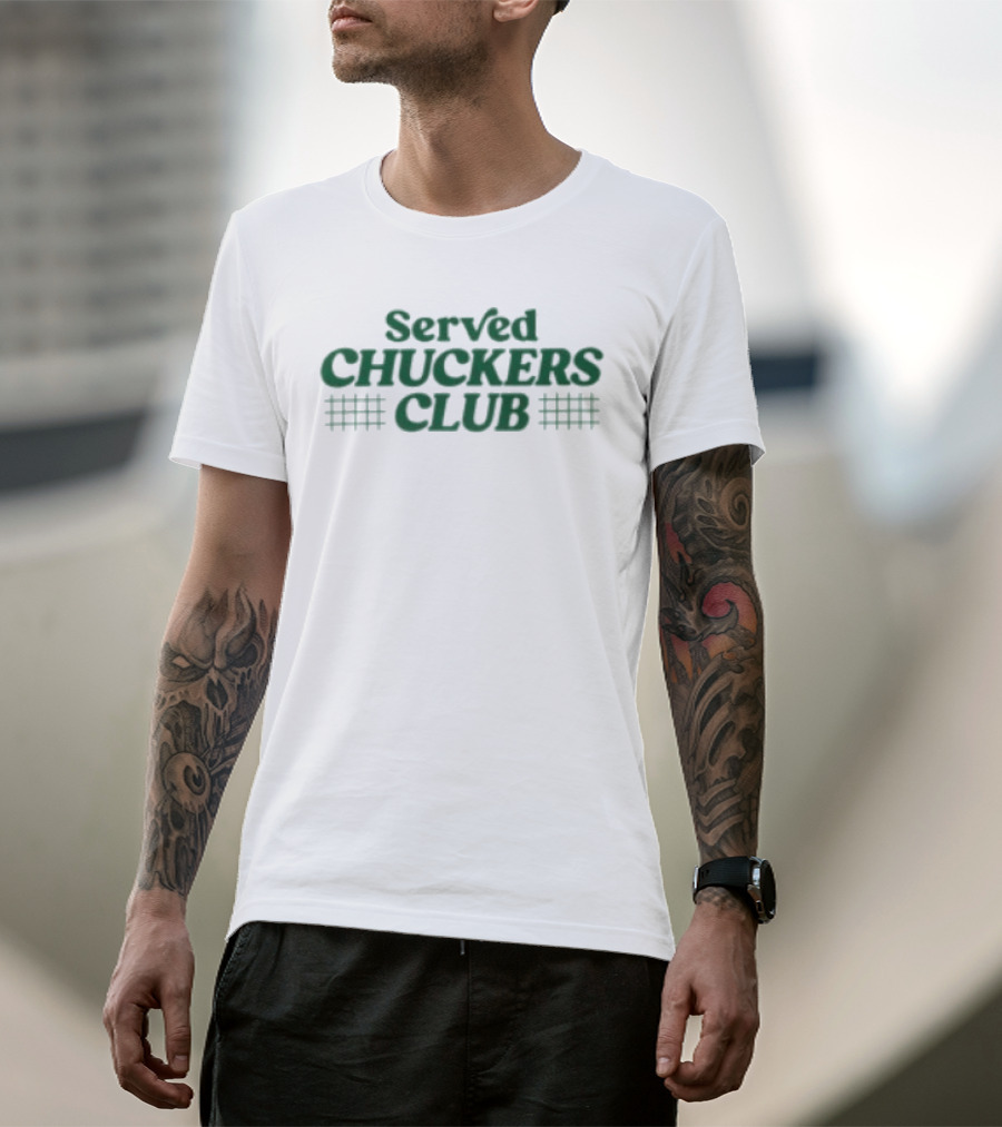 Served Podcast Chuckers Club Ivory T-Shirt