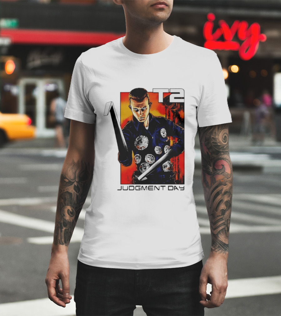 T2 Judgment Day 1000 Iconic Scene T-Shirt