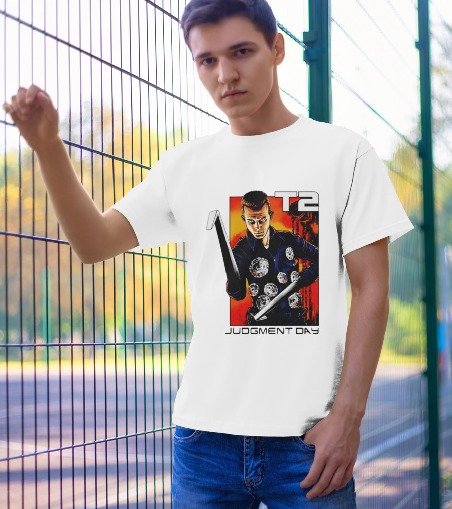 T2 Judgment Day 1000 Iconic Scene T-Shirt