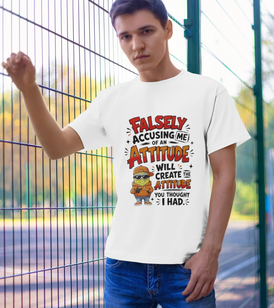 Falsely Accusing Me Of An Attitude Will Create The Attitude You Thought I Had T-Shirt