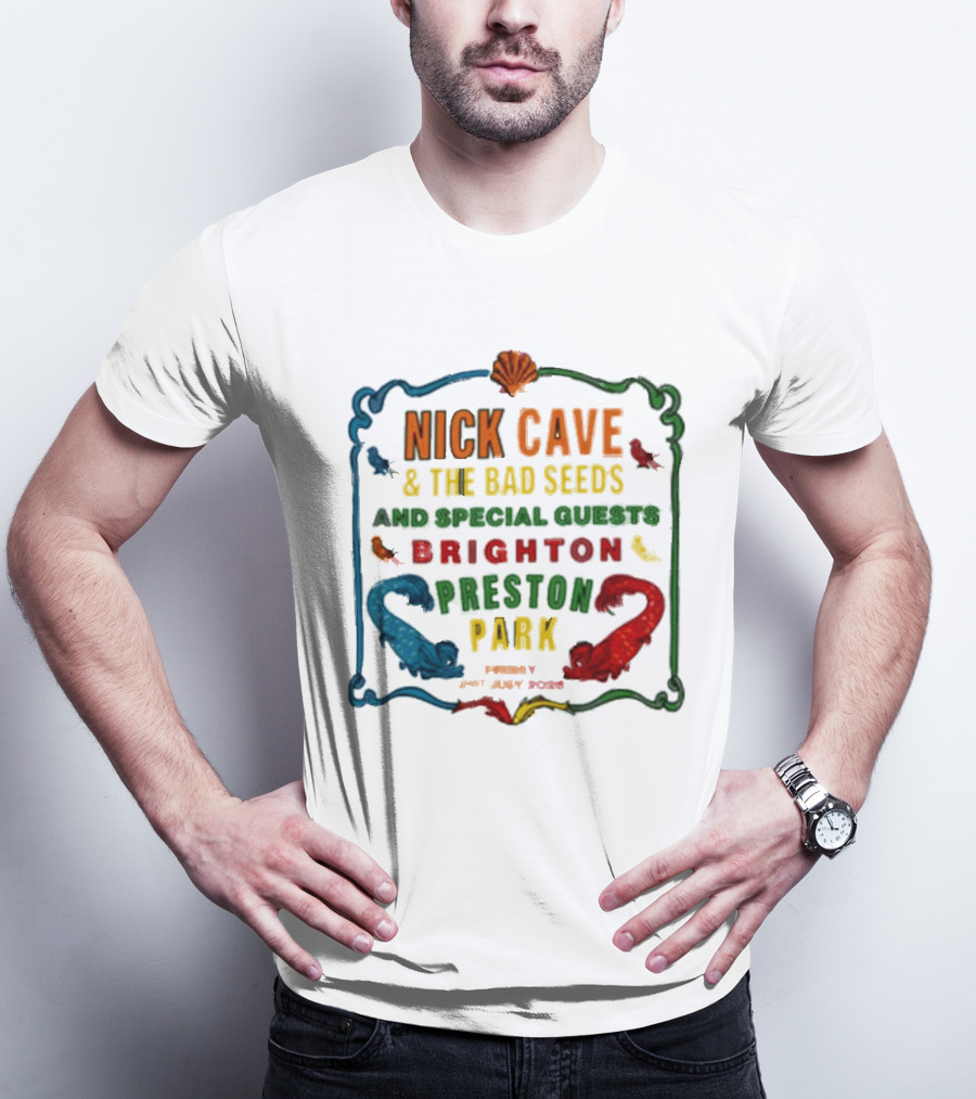Nick Cave And The Bad Seeds Brighton Preston Park Special Guests July 31 2026 T-Shirt