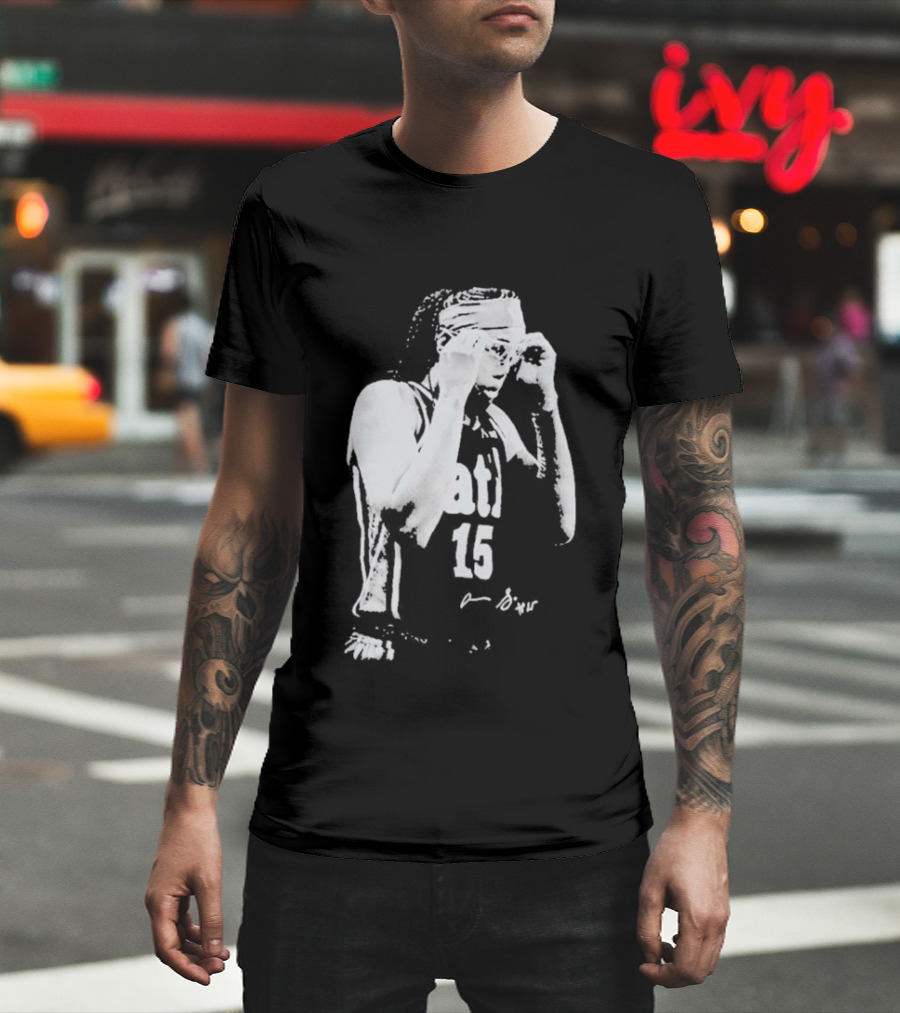 Allisha Gray Number 15 Goggles Gesture T-Shirt