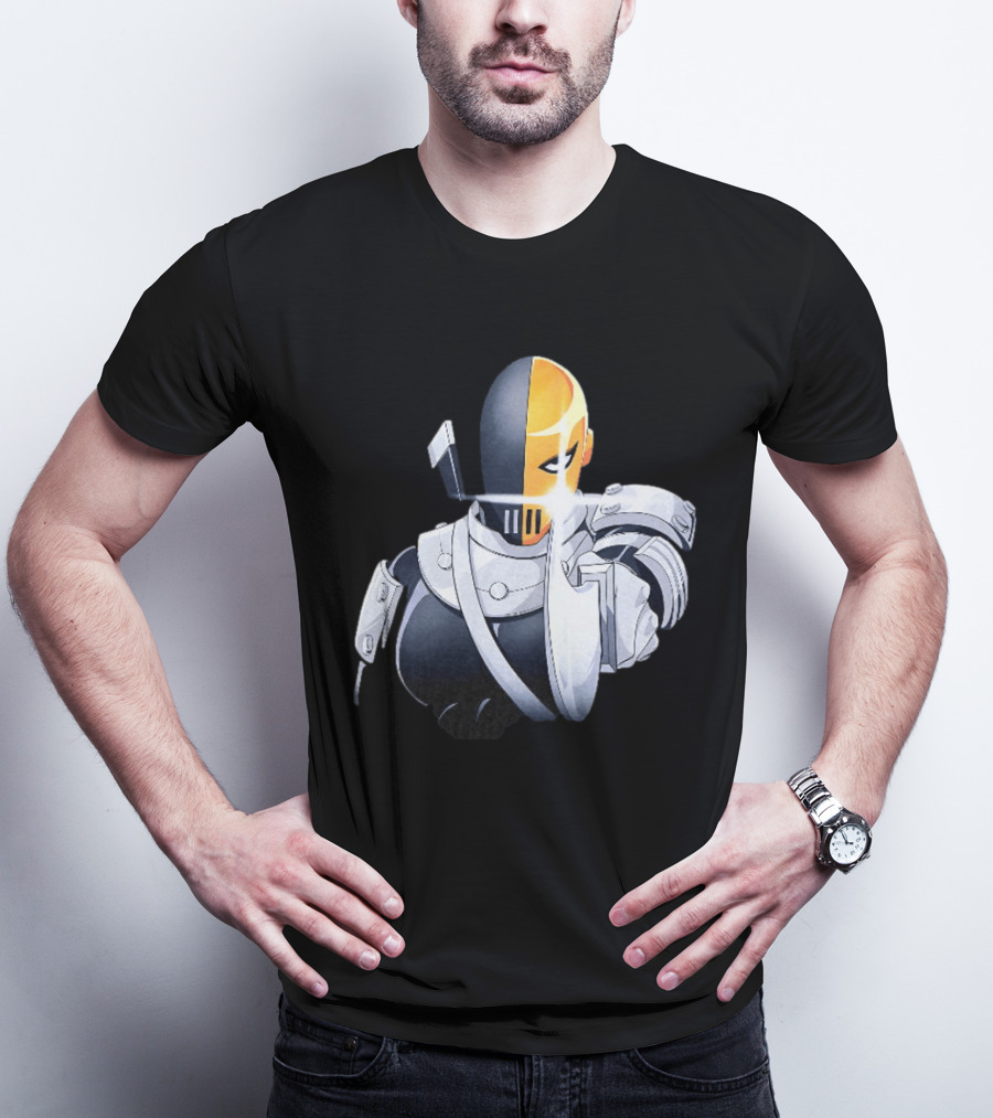 Deathstroke DC Comics Armor Sword Wielding T-Shirt