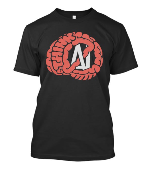 Think AI Brain Concept With Neural Network Influence T-Shirt