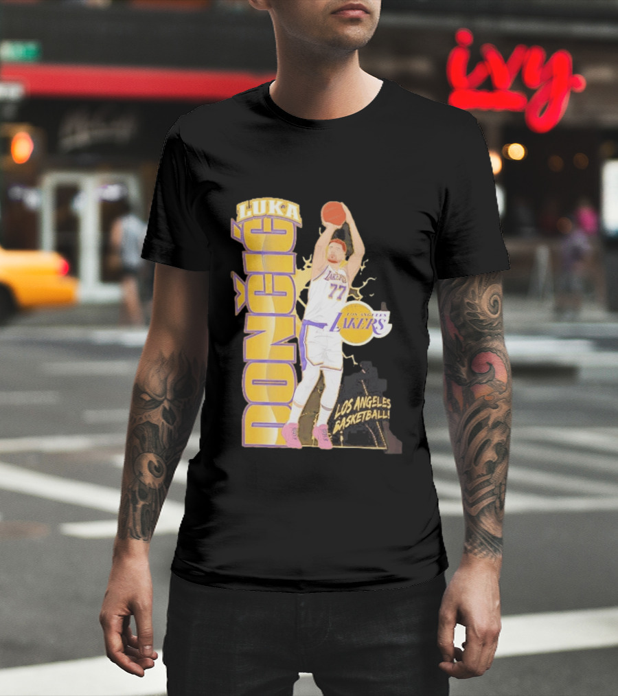 Los Angeles Lakers Luka Dončić Basketball 77 T-Shirt