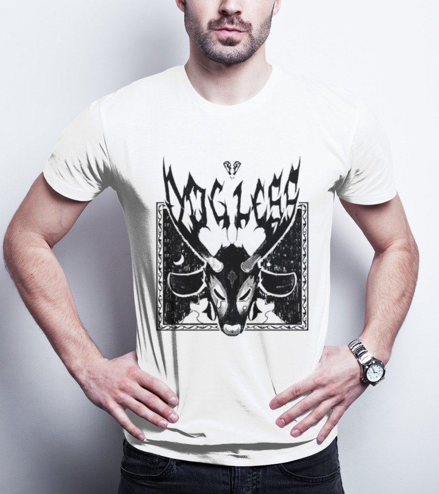 Dog Legs Gothic Skull Artwork Ward Them Off Alternative Rock T-Shirt
