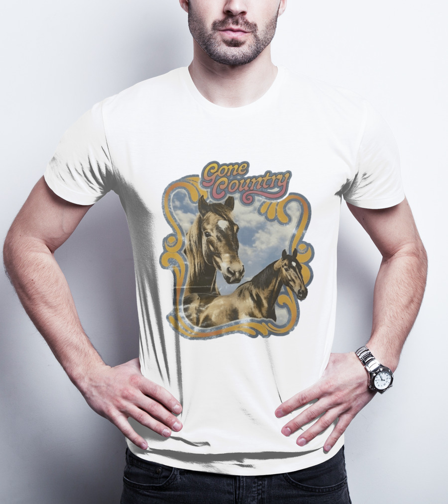 Gone Country Horses Levi's Western Equestrian T-Shirt