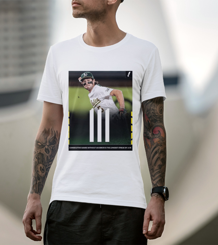 Jacob Wilson Athletics 111 Consecutive Errorless Games Record By Shortstop T-Shirt
