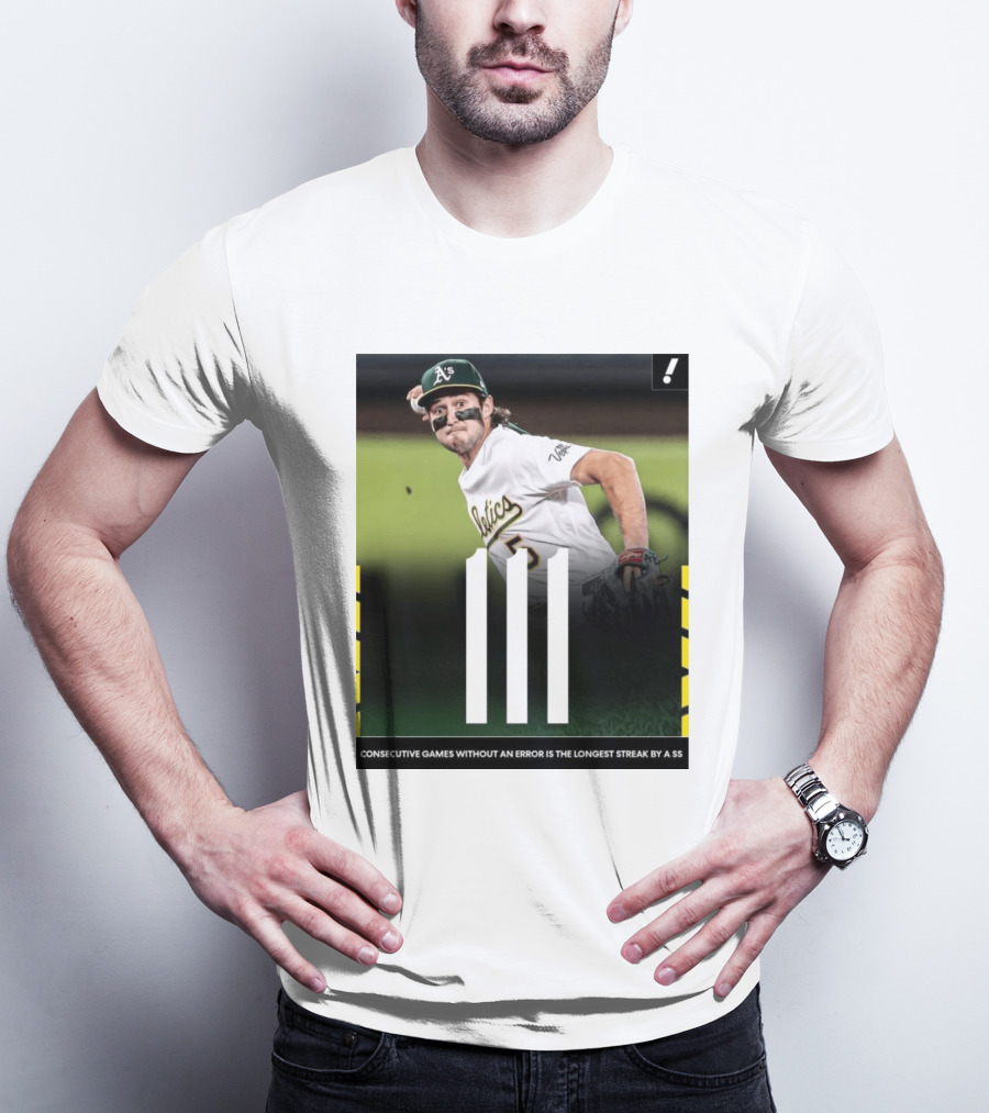 Jacob Wilson Athletics 111 Consecutive Errorless Games Record By Shortstop T-Shirt