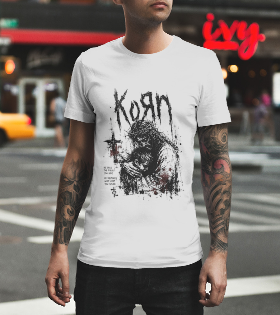 Korn Jesus Falling Apart I Found Him Jesus Put Me Together T-Shirt