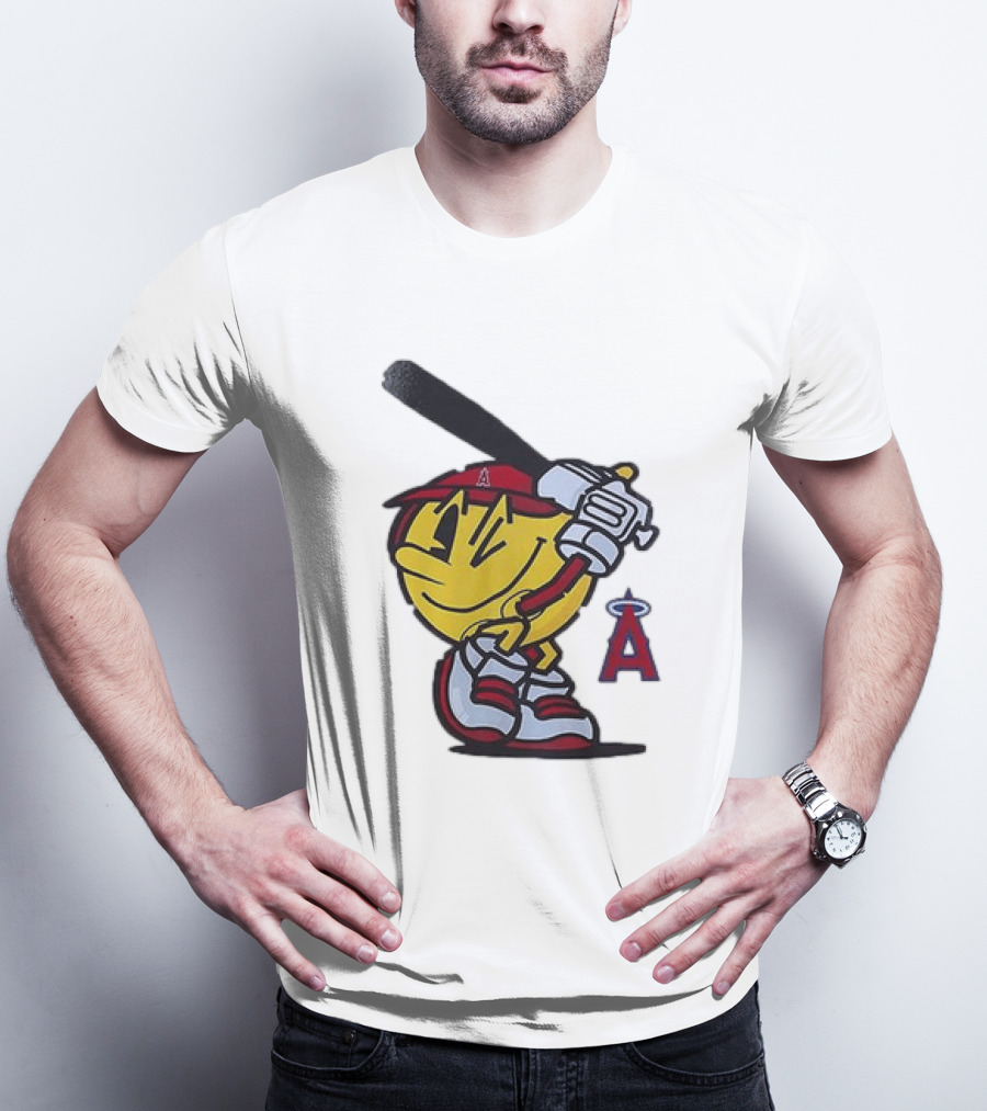 Los Angeles Angels Pacman Baseball T-Shirt
