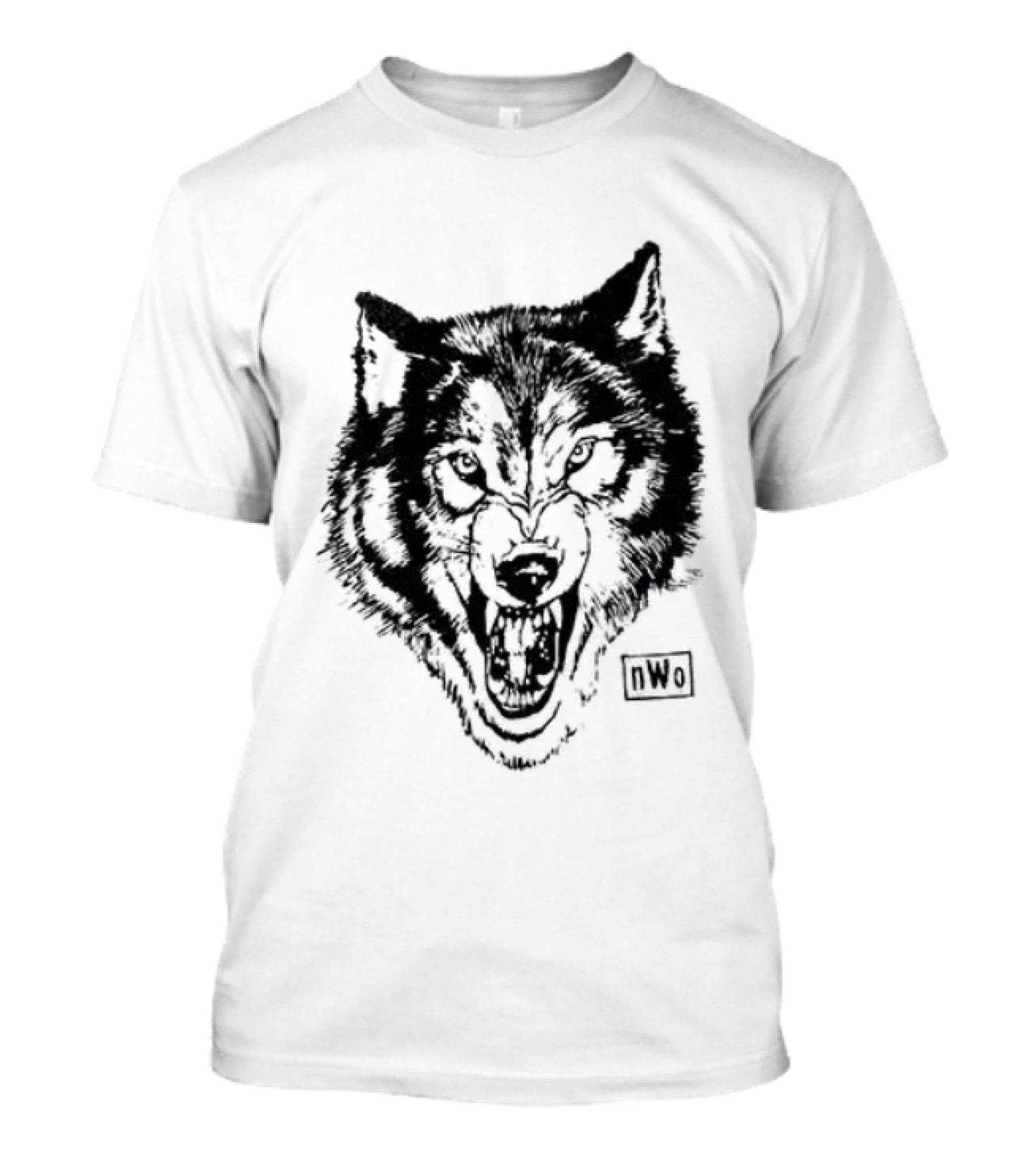 NWO New World Order Wolfpack Black Wolf Head T-Shirt