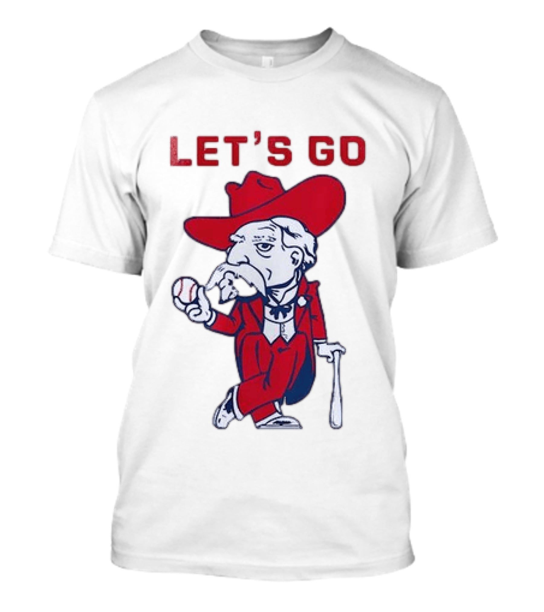 Ole Miss Rebel Mascot Let's Go Baseball T-Shirt